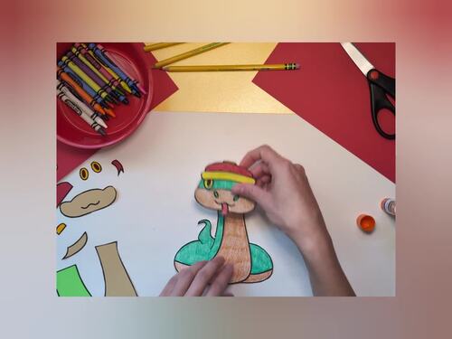 Chinese New Year | Year of the Snake 2025 | Craft by The Kinder Clubhouse