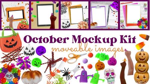 October Mockup Scene Scene Creator Kit - Halloween - Dia De Los Muertos ...