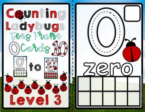 Touch Point Counting & Tens Frame Subitizing Math Mats | TPT