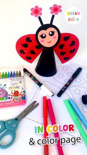 Ladybug Craft Printable, Learn About Ladybugs, Bug Worksheet KIDS ...