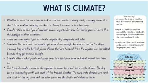 Climate Reading Unit- Science of Reading by Miss Coombes | TPT