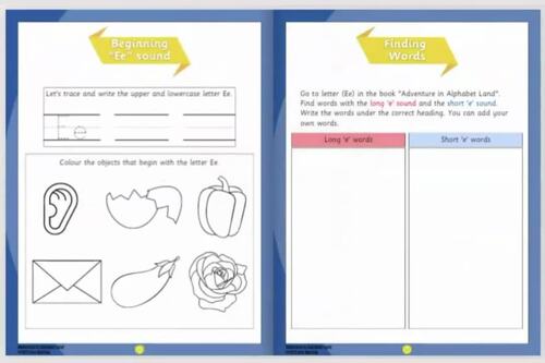 Phonics worksheet Vowel e by Ms Tino's Funstatic Learning | TPT