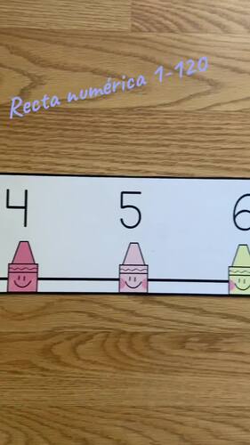 Línea Numérica-Large number line by Creative Bilingual Minds | TPT