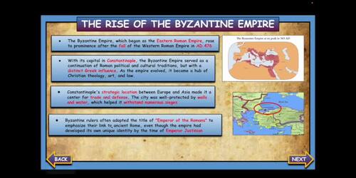 The Byzantine Empire. Justinian and Theodora Powerpoint. L30. World ...