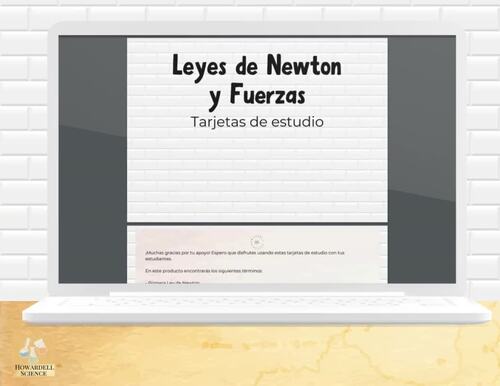 Vocabulario de las Leyes de Newton y Fuerzas I Herramienta de Estudio