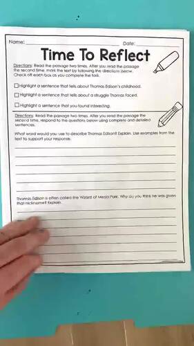 Famous Inventors & Inventions Reading Passages Scientists Biography ...