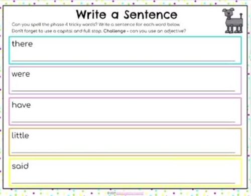 Tricky Word Phonics No-Prep Printable Worksheets (Phase 2,3,4 & 5)