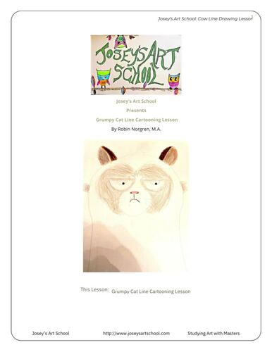 how to draw grumpy cat easy