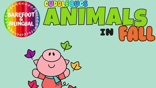 Animals in Fall Clipart | Cute Fall Animals Clipart Cuddlebugs Collection