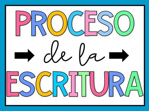 Spanish Writing Process clip chart tracker by That Bilingual Teacher Jo