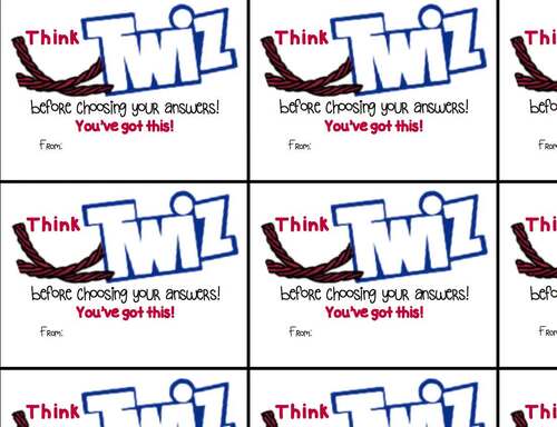 Twizzlers Testing Motivation Treat Tag-Think TWIZ before choosing your ...