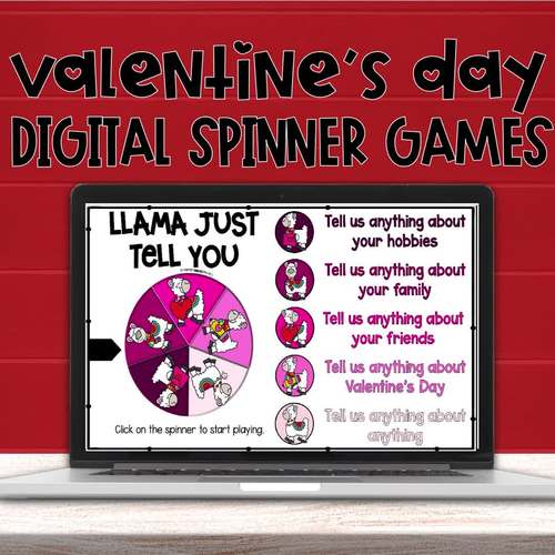Virtual Valentine's Day Party Games Activities|Digital Spinners|Morning ...