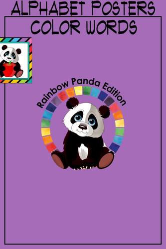 CLASSROOM DECOR Alphabet and Color Posters Rainbow Panda Theme | TpT