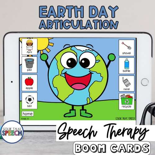 Earth Day Boom Card Bundle | Speech Therapy by GoldieTalks Speech