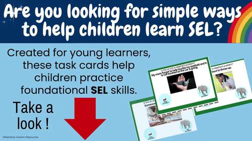 Size of the Problem Task Cards PreK to 3rd SEL Activity Emotional ...