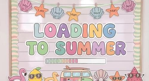 Loading To Summer Bulletin Board Kit & End of Year SEL Craft | Beach ...