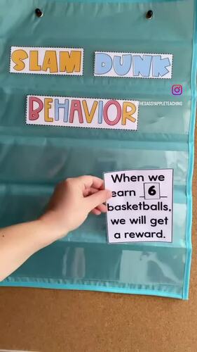 Basketball Positive Behavior Management Class Incentive Tracker March ...