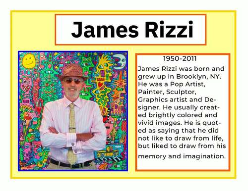 Fifth Grade Art Lesson Plan James Rizzi Cityscape Art Lesson & Power Point