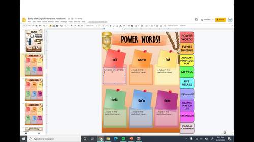 Islam Interactive Notebook- Islamic Civilizations | Islam Distance Learning