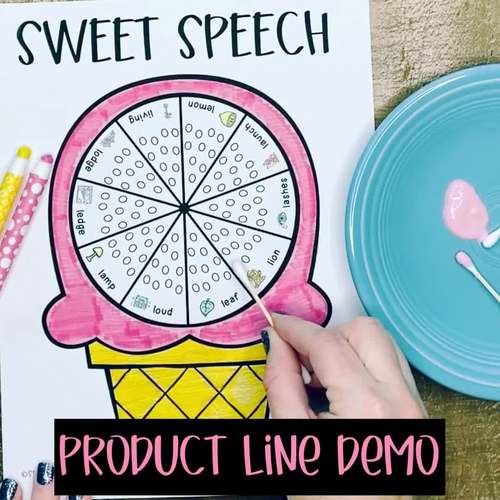 Valentines Day Speech Therapy | 100 trials Qtip Dots Craft by Speech Dreams