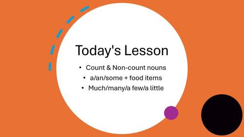 Count/Non-Count Nouns at the Supermarket Digital Resources by Creating ...