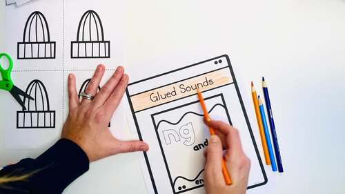 ng and nk endings phonics craft by Kiddie Concepts | TPT