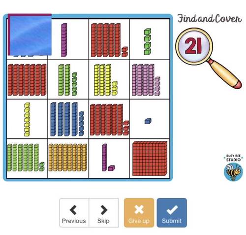 Place Value Boom Cards | Digital Task Card Math Game by Busy Bee Studio