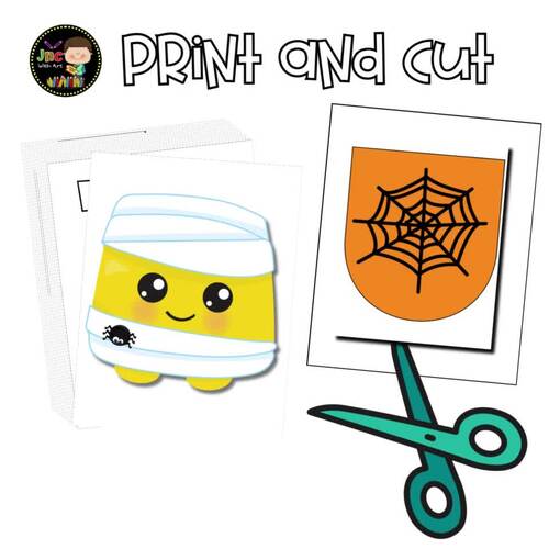 Halloween Mummy Bulletin Board Kit Halloween Door Decor Book Decor Editable