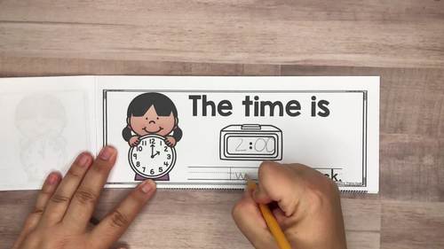 Telling Time to the Hour and Half Hour Books | TPT