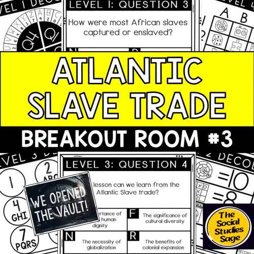 The Atlantic Slave Trade Escape Breakout Room - Reading Comprehension ...