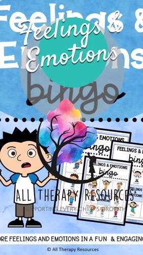 FEELINGS & EMOTIONS - Bingo Game - Social Emotional Learning SEL