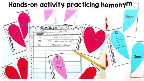 Homonyms: Homophones and Homographs 4th & 5th Grade Printable + Digital