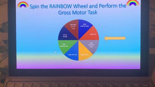 Rainbow Gross Motor Wheel (St Patrick's Day Game/Activity) | TPT