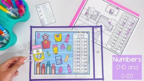 *HALF OFF I Spy Back to School Numbers | Math Activities | Magnifying ...