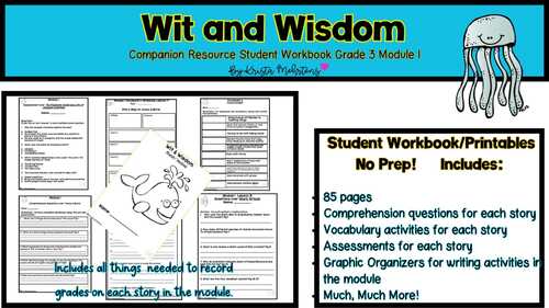 Wit and Wisdom Companion Resource 3rd grade Student Workbook Module 1