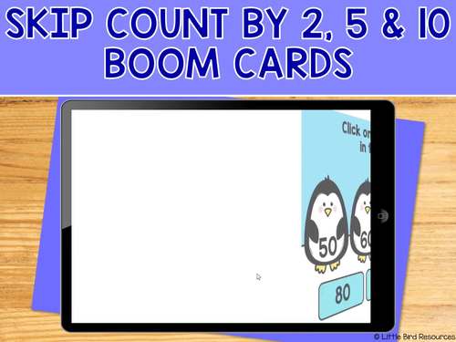 Winter Skip Counting by 2s 5s and 10s Boom Cards Skip Count to 100 ...