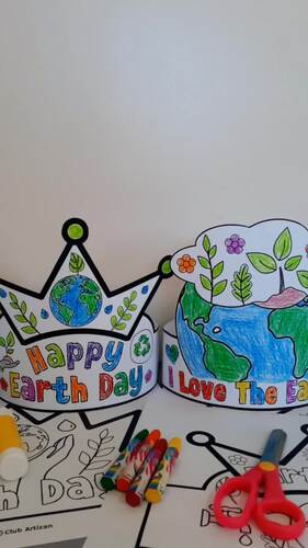 Earth Day Crown Craft Bundle | Earth Day Craftivity | April Spring ...