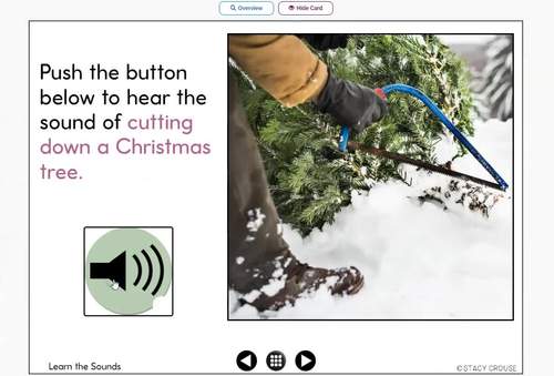 Christmas Language Activities Speech Therapy BOOM CARDS Listening ...