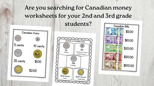 Canadian Money Worksheets - Counting Money Worksheets 2nd Grade, 3rd Grade
