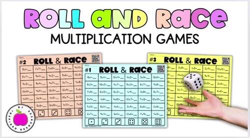 Roll and Race Math Dice Game | Multiplication Fact Fluency # ...