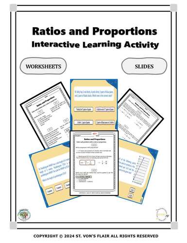 Ratios and Proportions Practice|Pre-Algebra Interactive Review|Word ...