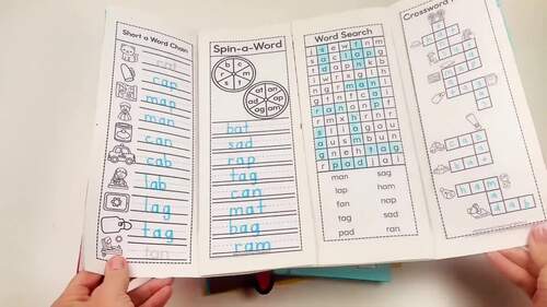 Pig in a Wig Phonics Foldable Short I CVC Activities and Decodable Passage