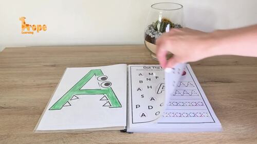 Alphabet Interactive Notebook Upper & Lowercase | Crafts A-Z Growing Bundle