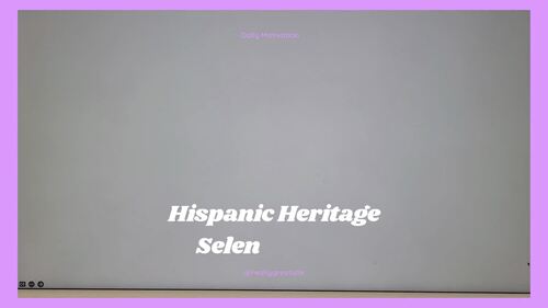 Hispanic Heritage Selena Quintanilla Trivia Game Show Powerpoint Activity