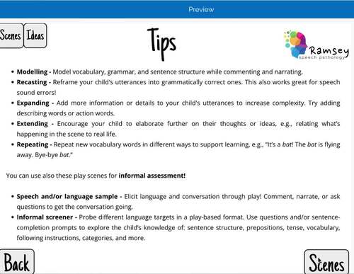 Open-Ended, Interactive Halloween Play Scenes | Boom Cards | Speech Therapy