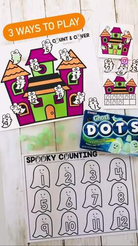Halloween Counting to 10 or 12, Ten Frames, & Matching Numbers to 10 ...