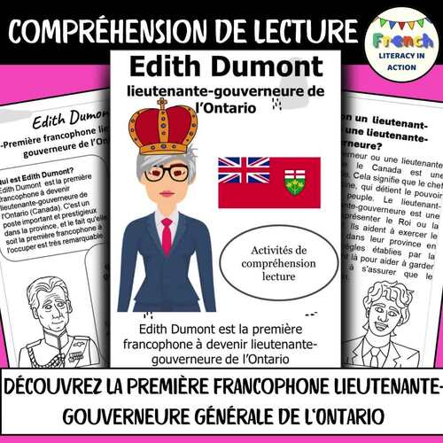 French Reading Comprehension Activity -Le gouvernement canadien | TPT