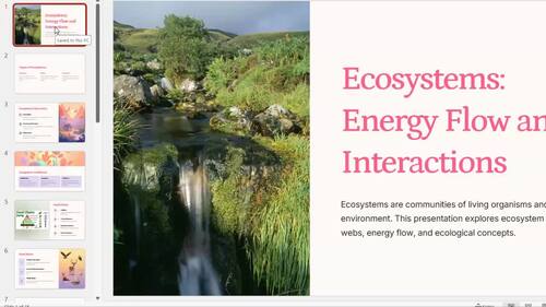 Pre-AP Biology Ecology Unit, Energy Flow & Interactions, PP Slides and ...