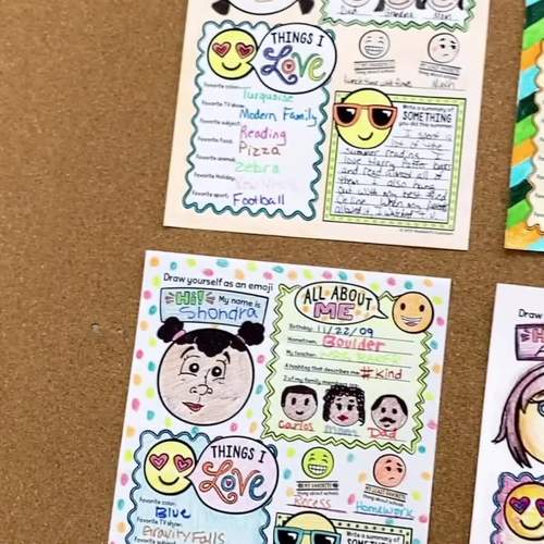 First Day Week of Back to School Writing Prompts Activity All About Me ...