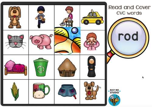 CVC Words Boom Cards Game 1 by Busy Bee Studio | TPT